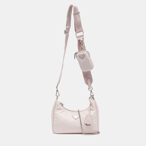 Prada | Bags | Prada Reedition 205 Light Pink Nylon Shoulder Bag | Poshmark